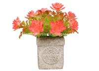 China Plastic PE Realistic Artificial Potted Floor Plants Sunflowers For Table Centerpieces for sale