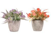 China Silk PE Artificial Potted Floor Plants Flowers 8*15cm 10*15cm for sale