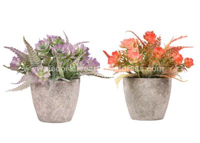 China Silk PE Artificial Potted Floor Plants Flowers 8*15cm 10*15cm for sale
