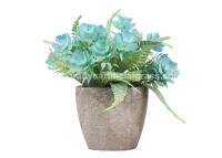 China Silk PE Artificial Potted Floor Plants Flowers 8*15cm 10*15cm for sale
