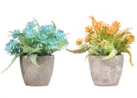 China Silk PE Artificial Potted Floor Plants Flowers 8*15cm 10*15cm for sale