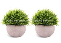 China Fake Artificial Floor Plant In White Pot 8*15cm 10*18cm 10*15cm for sale