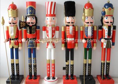 China 90cm Christmas Decoration Ornaments Wooden Nutcracker Puppet for sale