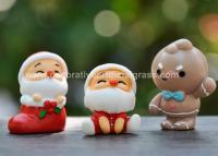 China 28mm Resin Santa Claus Miniature 57g For Christmas Decoration for sale