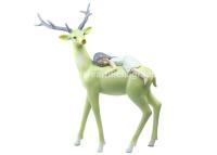 China Wear-Resistant Tabletop Ornaments Resin Deer Figurines OEM ODM for sale