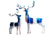 China Wear-Resistant Tabletop Ornaments Resin Deer Figurines OEM ODM for sale