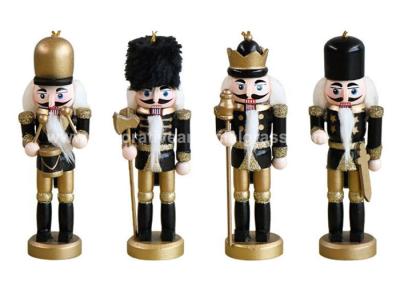 China 300g Custom Christmas Ornaments Wooden Soldier Nutcracker 4*13cm for sale
