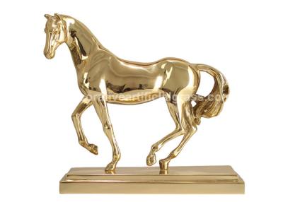 China Hand Grinding Decorative Ornaments Copper Horse Statue 13*11*20cm for sale