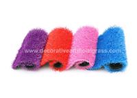 China SGS Rainbow Artificial Grass Lawn Colorful 2m * 25m 35mm for sale