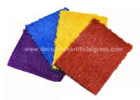 China 35mm Colorful Artificial Grass Lawn 5 / 8