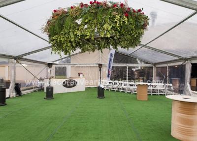 China Green Fake Decorative Artificial Grass 2*25m / Roll 50mm For Outdoor Events for sale