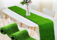 China Custom Decorative Grass Carpet For Table / Faux Grass Table Runner 2 * 45m for sale