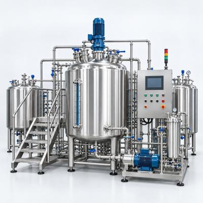 China Food Grade Mixing System 1000L with SS316L Tank for Beverage and Syrup Production for sale