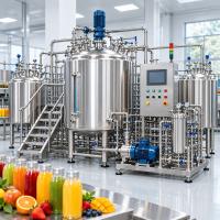 China Food Grade Mixing System 1000L with SS316L Tank for Beverage and Syrup Production for sale