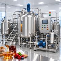 China Food Grade Mixing System 1000L with SS316L Tank for Beverage and Syrup Production for sale