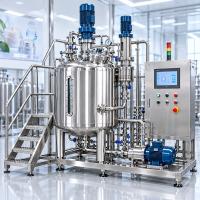 China 500L Cosmetic Mixing System with SS316L Tank and High Shear Homogenizer for sale
