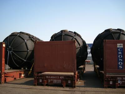 China High Performance Inflatable Floating Pneumatic Rubber Fender 1.5m*3m for sale