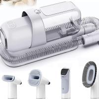 China Pet Grooming Vacuum for Shedding Hair 350W 11kPa Suction 1.5m Hose 110-240V with Dog Brush for sale