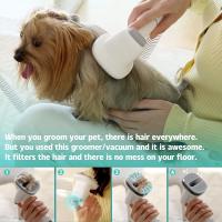 China Pet Grooming Kit Vacuum Cleaner 16.9x14.0x8.0 inch Dog Cat Hair Remover Brush for sale