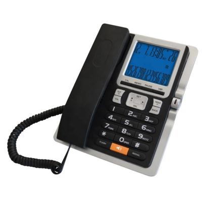 China Big LCD display Desk Telephone Caller ID Corded Phone Office Home Hotel for sale