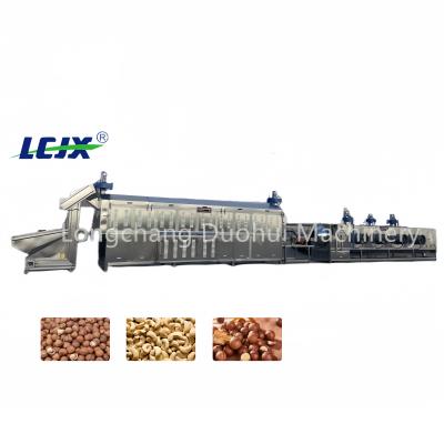 China High Efficiency Continuous Stir Roasting Line 304 Steel Nuts Roasting Machine for sale