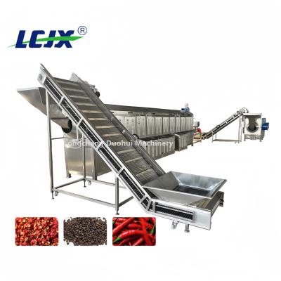 China Custom Capacity Auto Food Roasting Line For Seasonings Chili Pepper Sichuan Pepper for sale