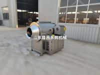 China Food Factory Seeds Roasting Machine SS 304 Electromagnetic Rotary Drum Roaster for sale