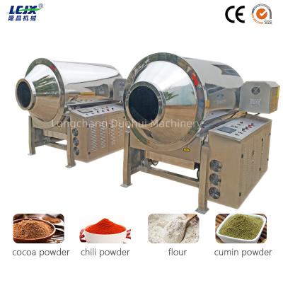 China Industrial Food Grade Cocoa Chili Cumin Flour Powder Roasting Machine for sale
