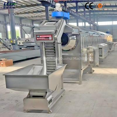 China Continuous Automatic Nut Roasting Production Line with Stainless Steel Construction and Touch Screen Control for sale