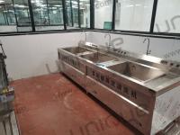 China Kitchen Equipment Fruit and Vegetable Bubble Washing Sink Machine 220v/380v/Customized for sale