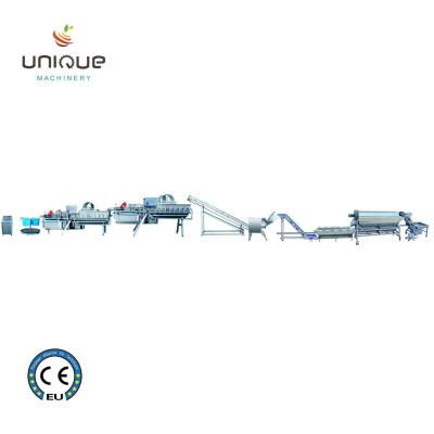 China 2200 KG Fruit and Vegetables Vacuum Packed Potato Processing Line for Precise Cutting for sale