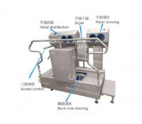 China 120 KG Food Shop Hygienic Entrances Machine Boot Sole Hand Washing Integration Machine for sale