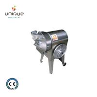 China Potato Chips Cutting Machine with 750*480*890 mm Size and Industrial Onion Slicer Cutter for sale
