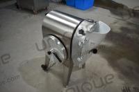 China Potato Chips Cutting Machine with 750*480*890 mm Size and Industrial Onion Slicer Cutter for sale