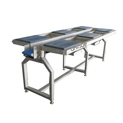 China Stainless Steel Vegetable Sorting Table and Conveyors Vegetable Preparation Table 0.74 kW for sale