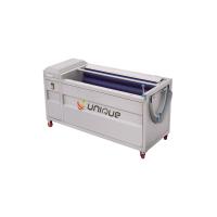 China 1.75 kw Easy Operation Ginger Carrot Potato Brush Roller Washer Root Vegetable Washing Machine for sale