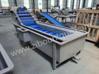 China 1000-1500kg/h Capacity Salad Leaf Vegetable Washing Machine for Fruit and Vegetables for sale