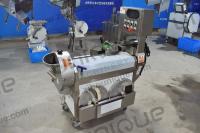 China 1.55 Kw Automatic Double-Head Vegetable Cutting Dicing Slicing Shredding Machine for sale