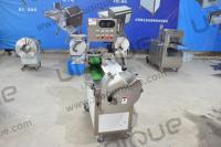 China Retail Market Stainless Steel Removable Vegetable Conveyor Belt Cutting Machine with Belt for sale
