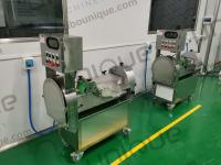 China Retail Market Stainless Steel Removable Vegetable Conveyor Belt Cutting Machine with Belt for sale