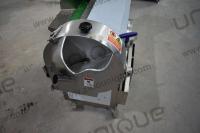 China Retail Market Stainless Steel Removable Vegetable Conveyor Belt Cutting Machine with Belt for sale