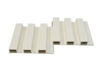 China WPC Wall Panel 16cm x 2.5cm x 3m Luxury Hollow Wood Plastic Cladding for Home Decoration for sale