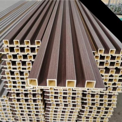 China WPC Wood Grain Laminated Wall Panel 16cm x 2.5cm x 3m for Interior Decoration - Water Resistant & Eco-Friendly for sale