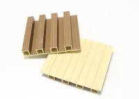 China 25mm Thickness Wood Composite Waterproof Fluted Wall Panels WPC Interior Cladding with 5+ Year Warranty for sale