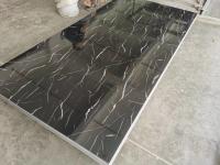 China UV Coating PVC Marble Sheet 1220x2440mm 2-6mm Thickness Fire-Retardant Waterproof Interior Wall Panel for sale