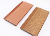 China 219x26mm Waterproof WPC Exterior Wall Panel 3 Meter Length Wood Plastic Composite Cladding for sale
