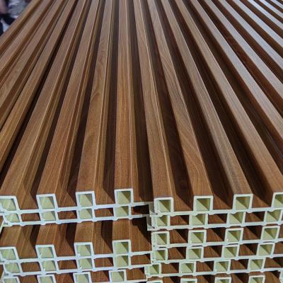 China WPC Fluted Wall Panels 160x24mm Waterproof Fireproof Interior Cladding for Home Decoration for sale