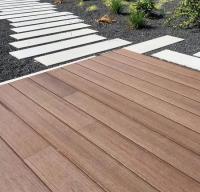 China 140x25mm WPC Composite Decking - Weather Resistant Wood Plastic Flooring with 3D Wood Grain Texture for sale