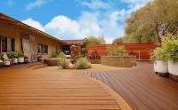 China 140x25mm WPC Composite Decking - Weather Resistant Wood Plastic Flooring with 3D Wood Grain Texture for sale
