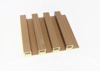 China Wooden Grain Indoor Flute PVC Interior WPC Wall Panel For Decoration for sale